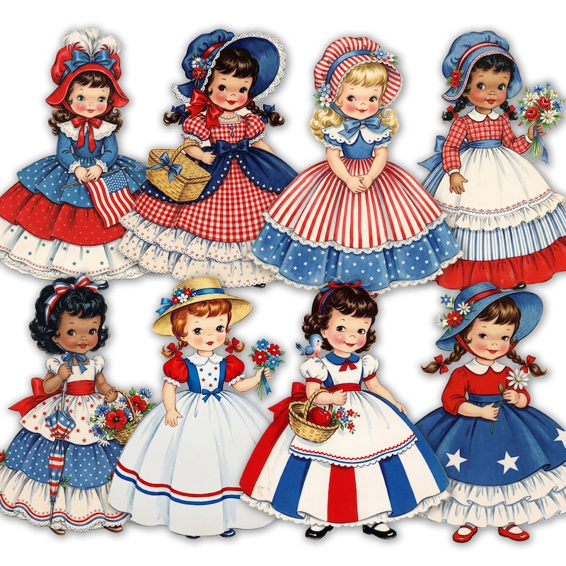 Patriotic Garland Miniature - Etsy