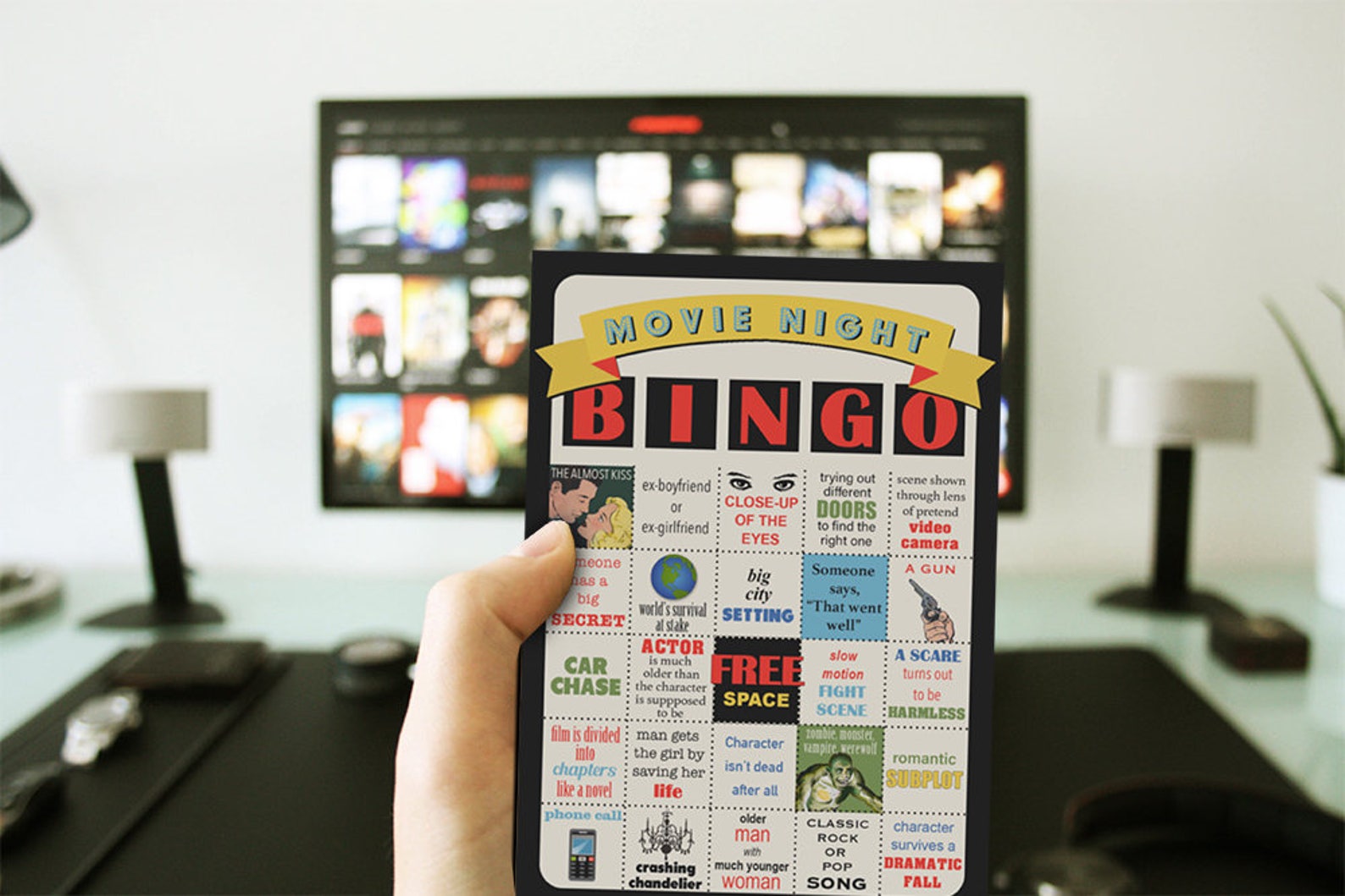 Digital Movie Bingo Card Party Game Kit / DIY / Printable / | Etsy