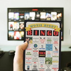 Digital Movie Bingo Card Party Game Kit / DIY / Printable ...