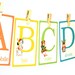 Digital ABC Flashcards With Vintage Style / Alphabet Flash Cards ...