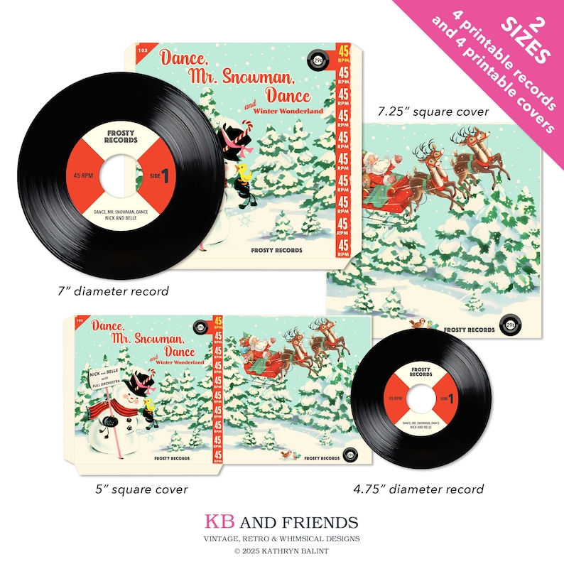 Vintage Style Christmas Records and Album Covers: Silver Bells ...