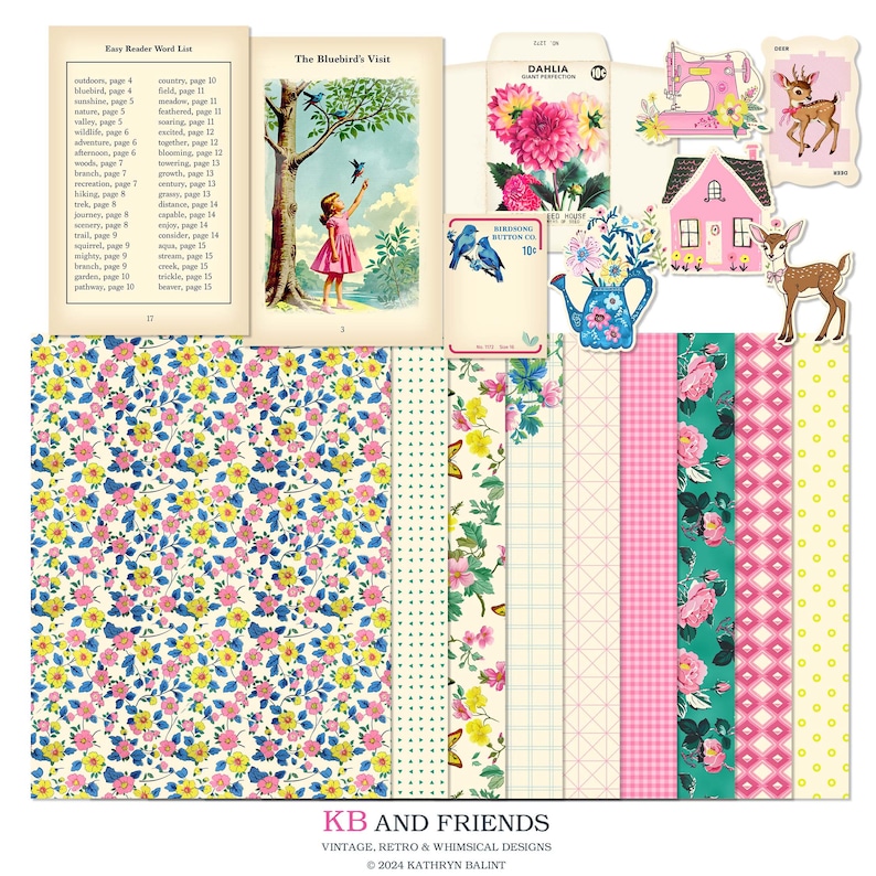 Retro Style Sewing Pattern Covers and Ephemera: Fancy Free Journal ...