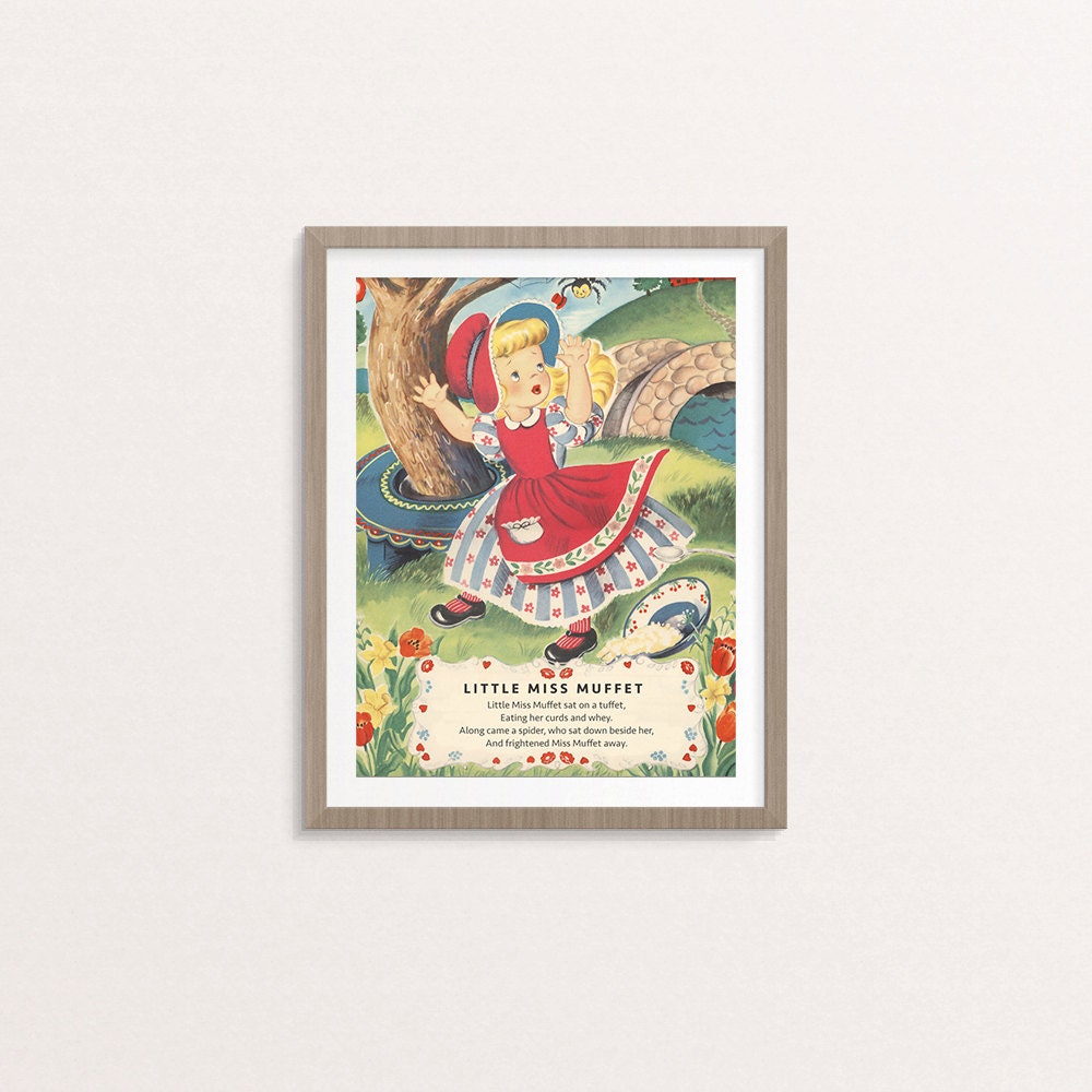 Little Miss Muffet Nursery Rhyme Printable