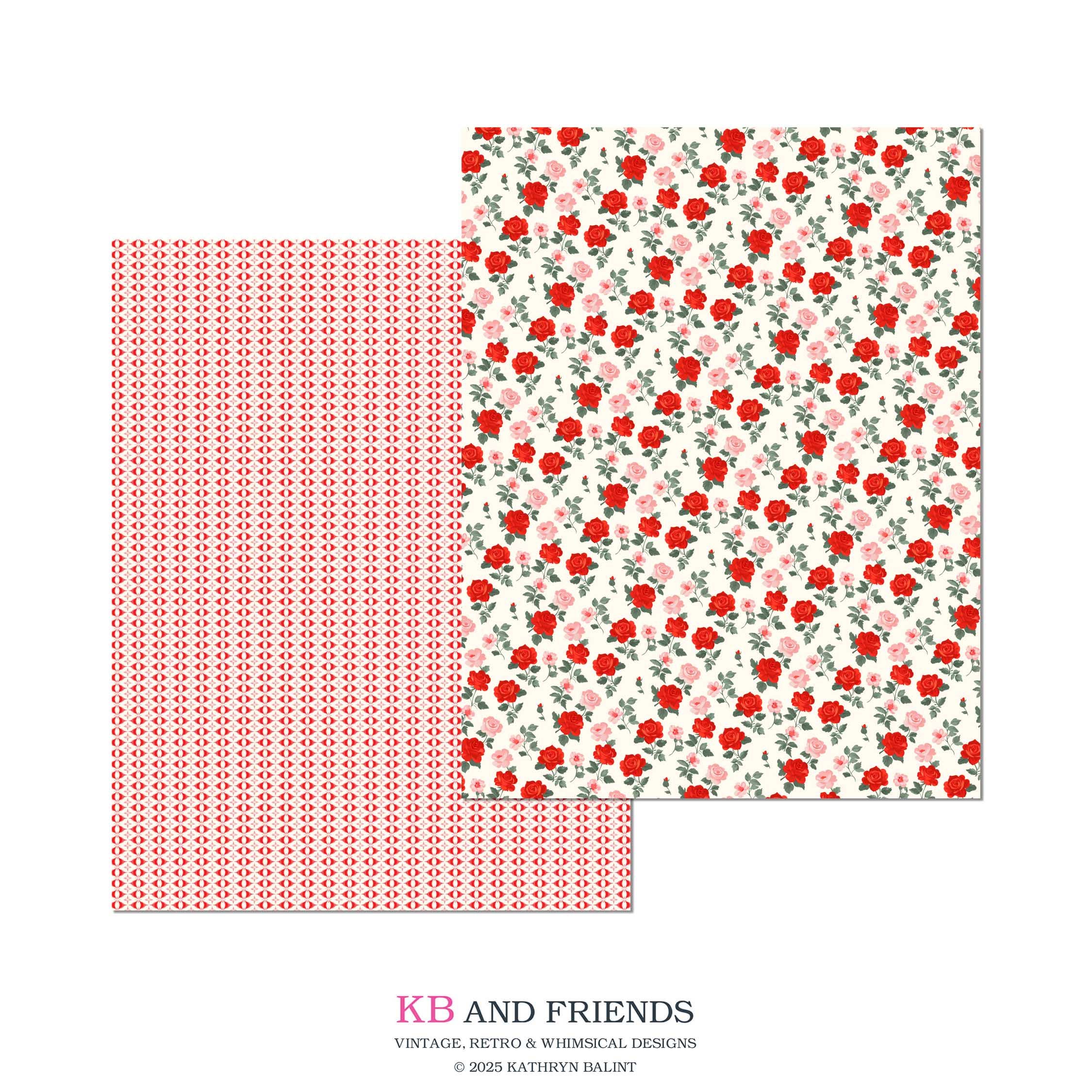 Printable Valentine Sweethearts: Retro Style Couples Cutouts (digital ...