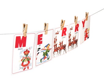 Christmas Alphabet Flashcards - Etsy