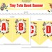 Digital Book Themed Party Banner / Alphabet Pennants / Printable ...