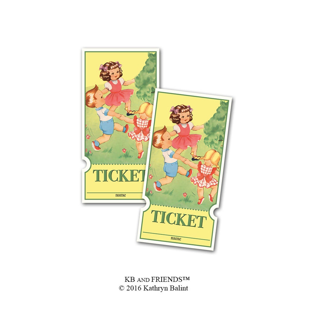 Vintage Raffle Tickets