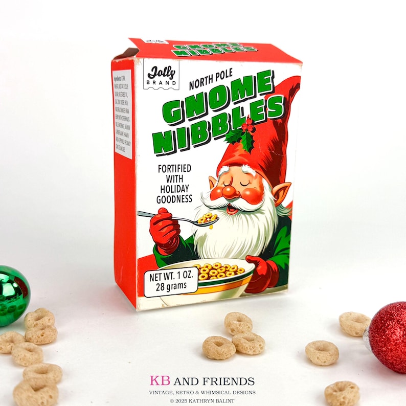 Printable Christmas Cereal Boxes: 1970s Style Gingerbread Man, Cow ...