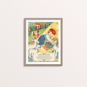 Digital Little Boy Blue Nursery Rhyme Poster / 8 by - Etsy