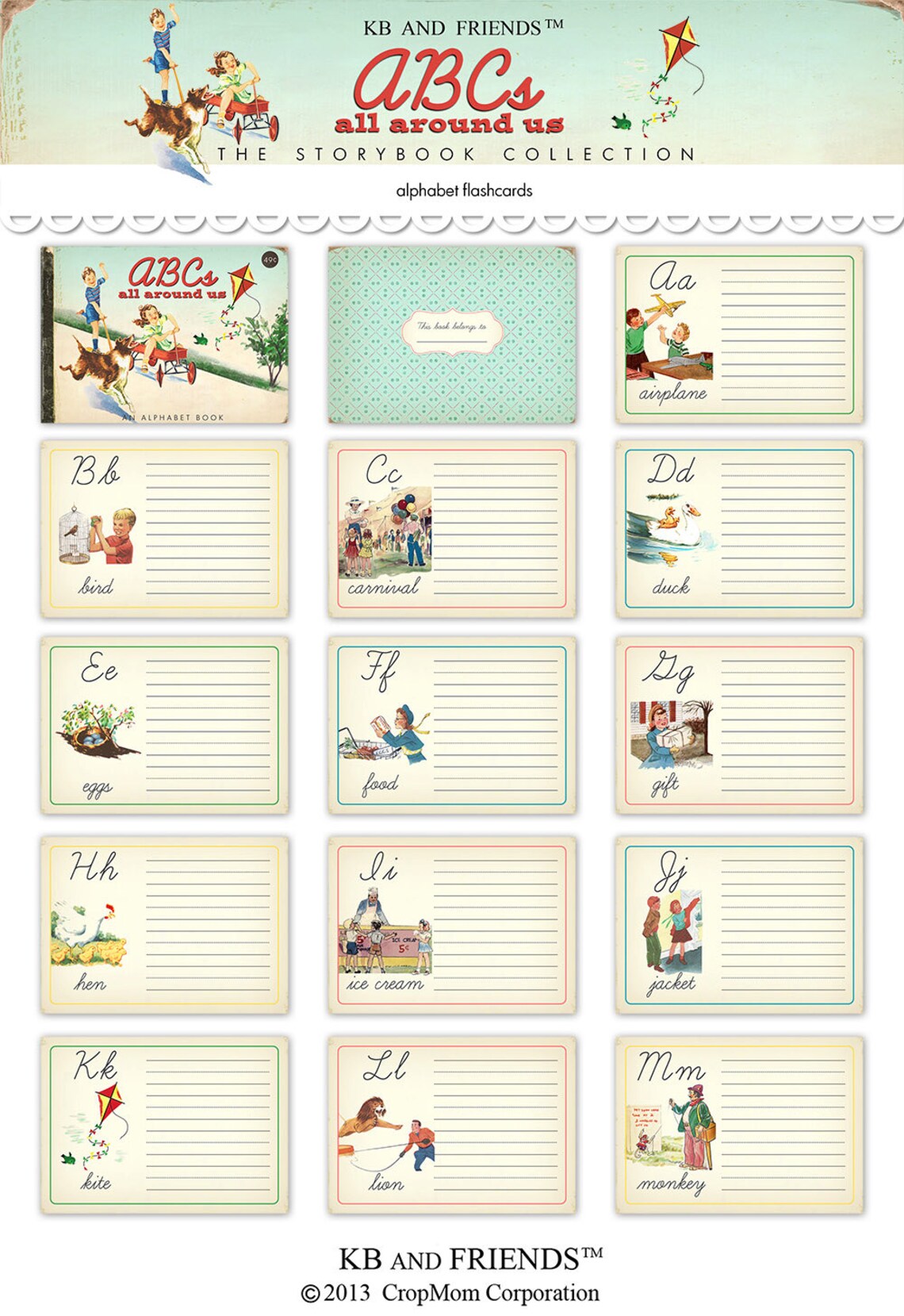 Digital Vintage Children's ABC Book / Alphabet Book / ABC - Etsy