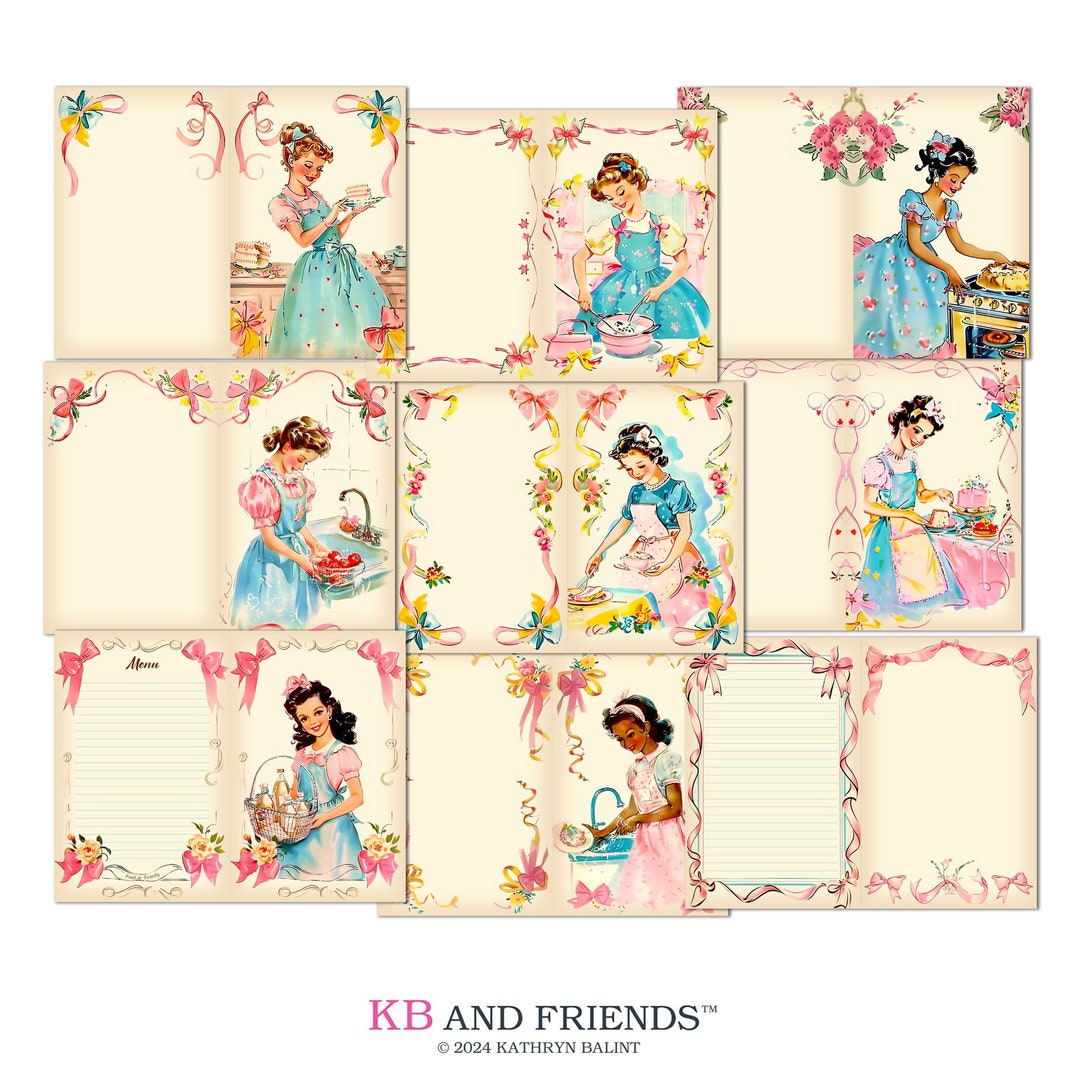 Printable Kitchen Delights Dividers, Pages, Tabs and Labels Featuring ...