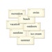 Digital Vintage Summer Vocabulary Flash Cards / 2" by 4"/ Downloadable ...