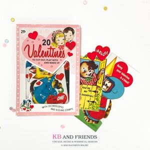 Printable Retro-style "be Mine" Pink Valentine's Day Box, Envelope ...