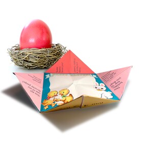 Printable Retro Easter Cootie Catcher to Use as a Greeting Card or Toy ...