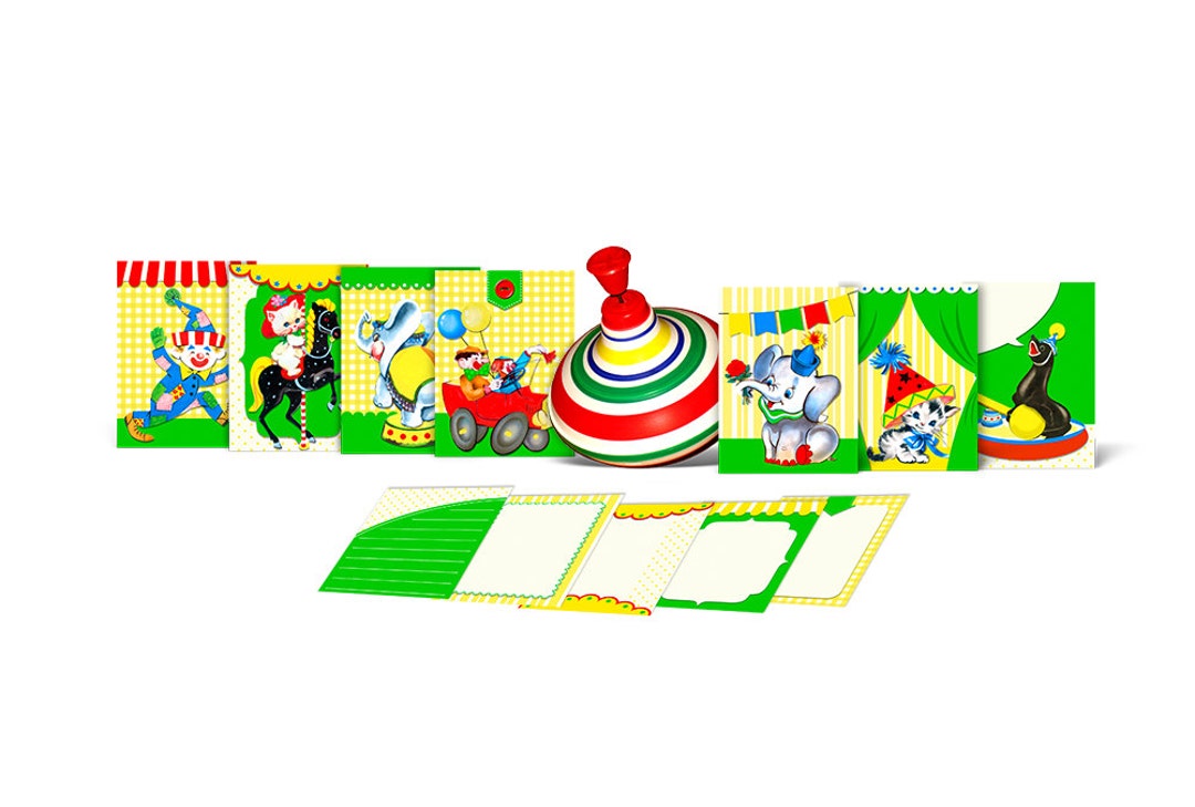 Printable Circus Journal Cards / Digital Pocket Scrapbooking / 3" by 4 ...