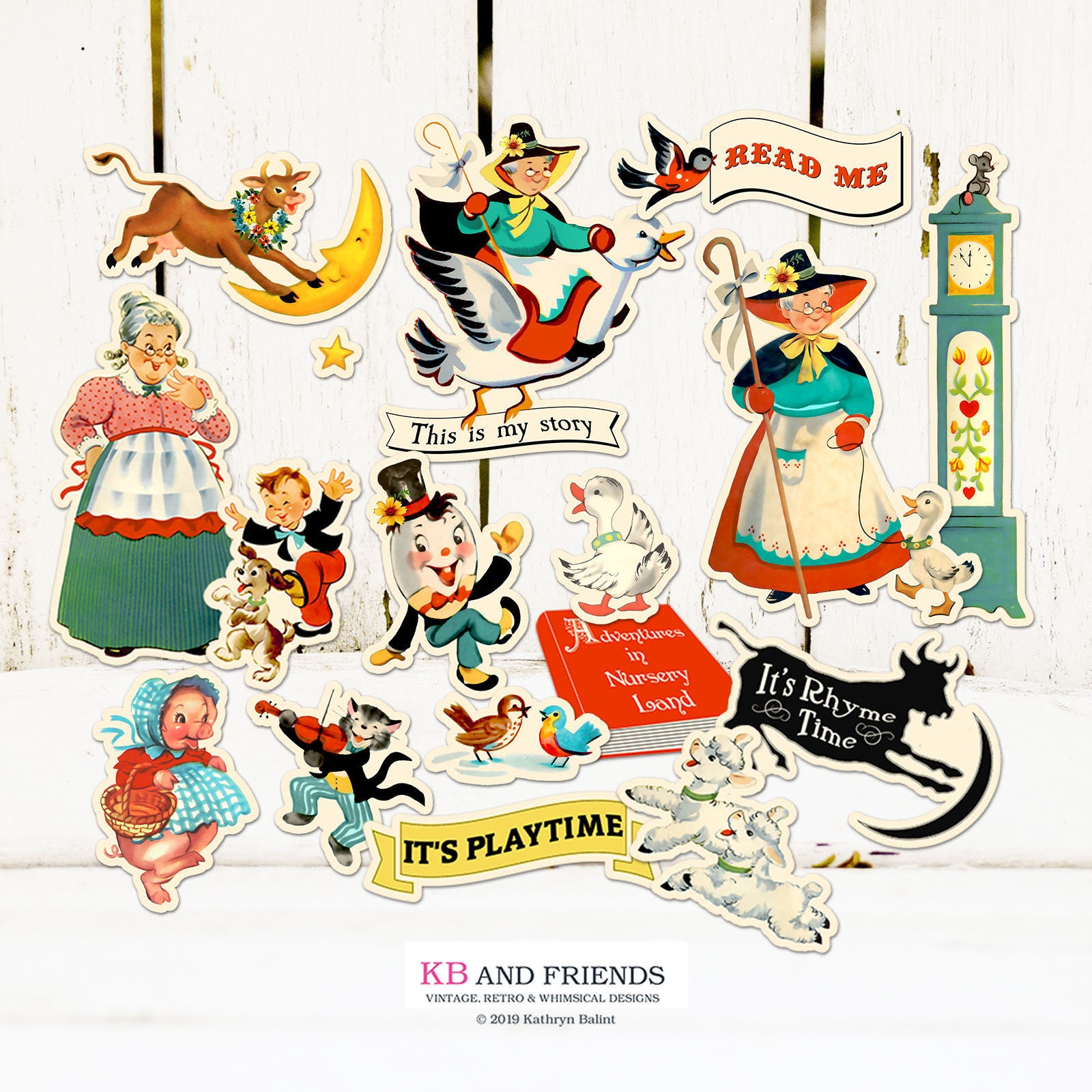 Vintage Nursery Rhyme Characters