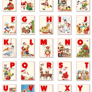 Digital Christmas ABC Flashcards / Alphabet Flash Cards/ Downloadable ...