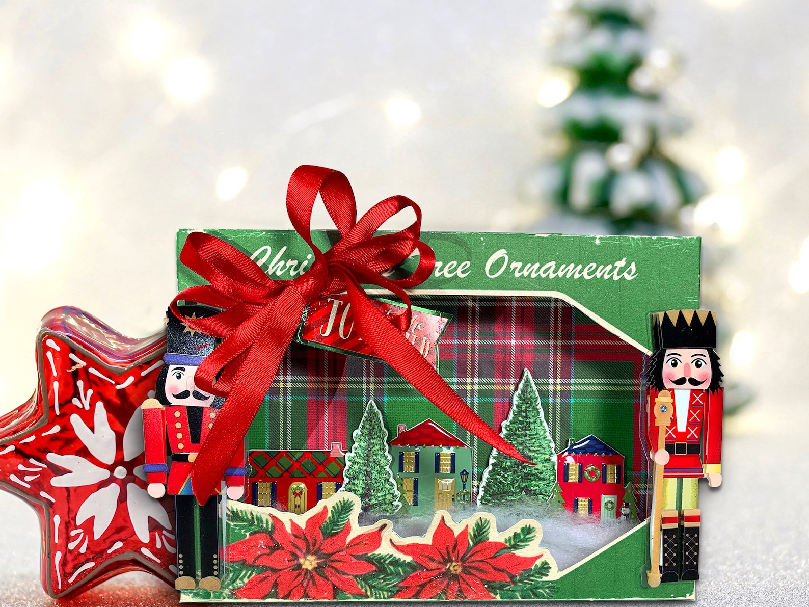 Vintage Christmas Printable Gift Box / Digital 5 by - Etsy