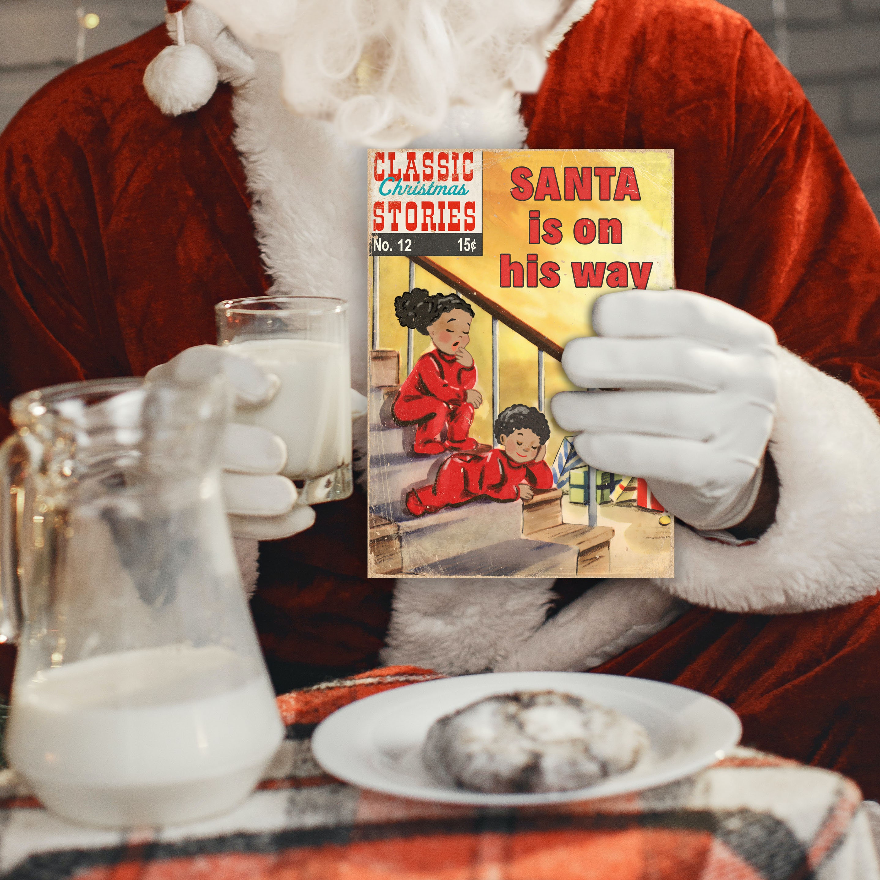 Printable Retro-style Christmas Book Covers & Pages With - Etsy
