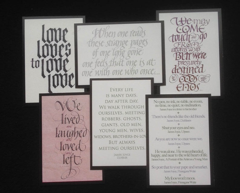 James Joyce "quotatoes" Trading Cards, Series 2 - Etsy