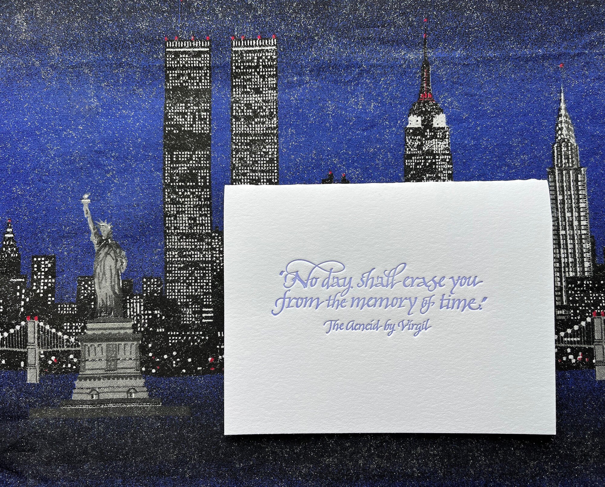 Sympathy Card letterpressed Calligraphy - Etsy