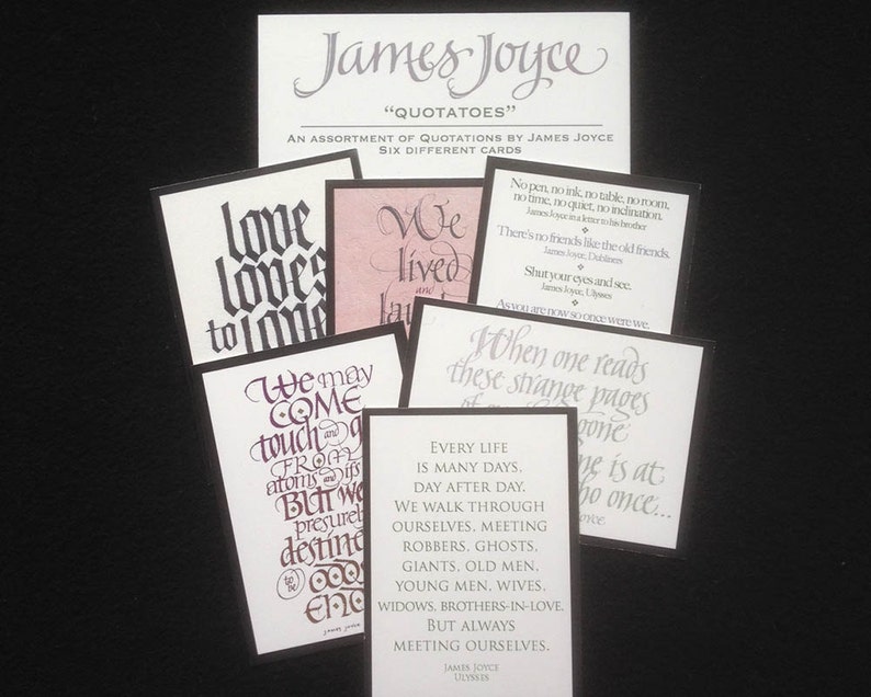 James Joyce "quotatoes" Trading Cards, Series 2 - Etsy