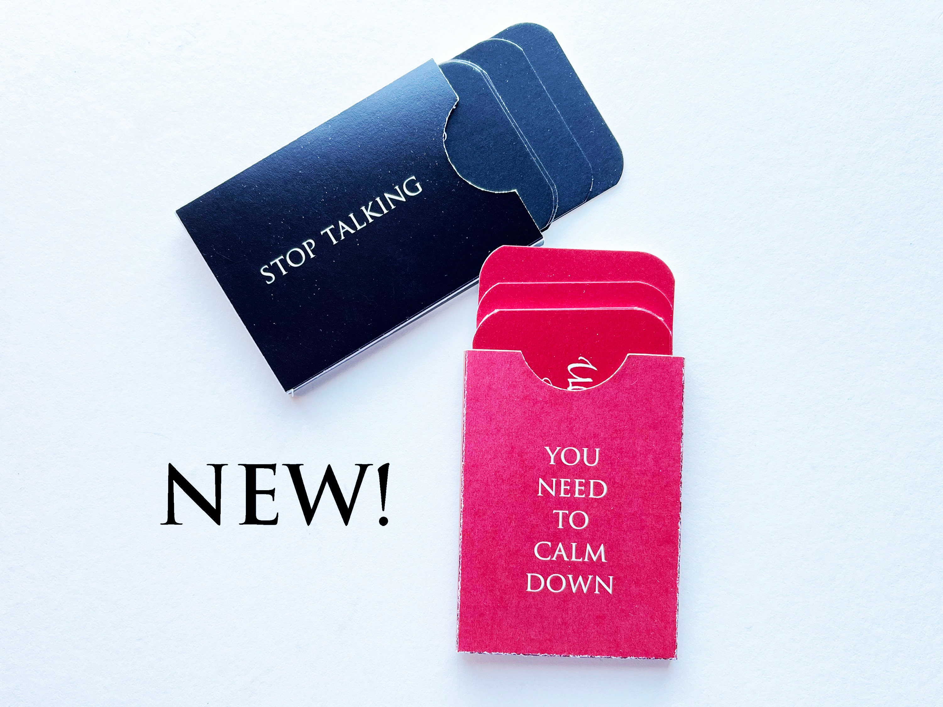 Stop Talking Cards & Calm Down Cards - Etsy