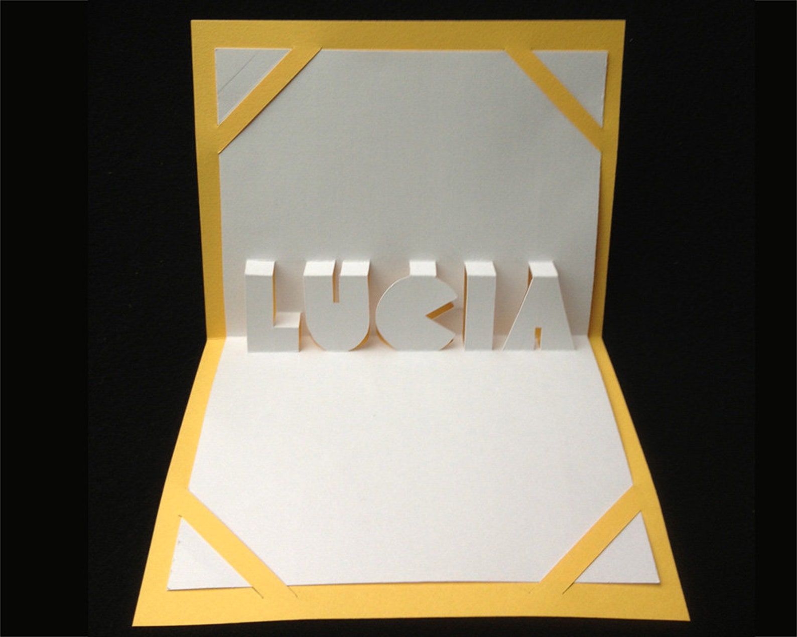 Pop up Personalized Name Cards | Etsy