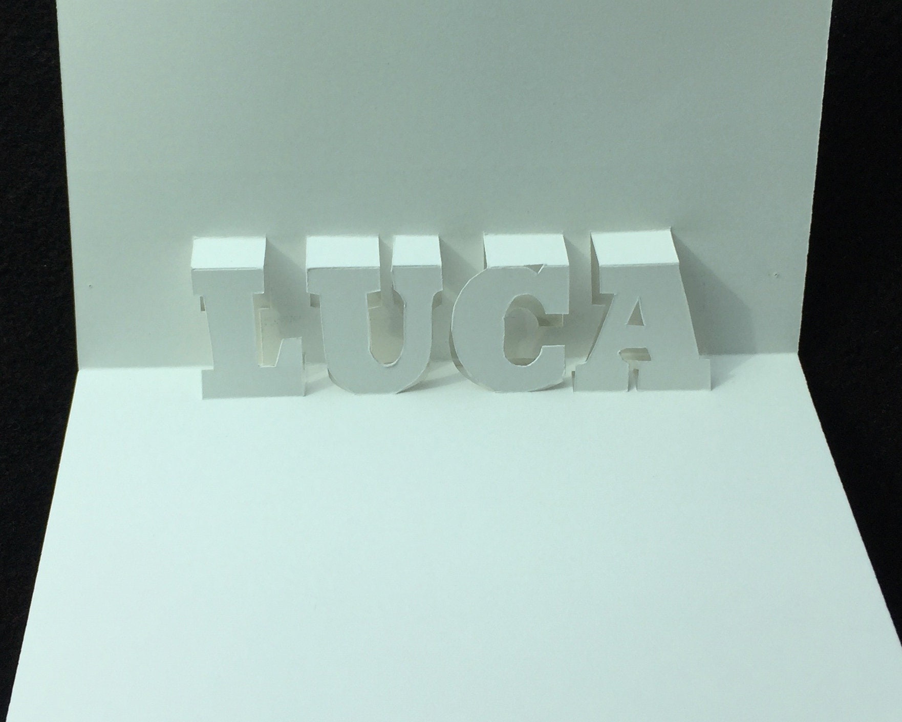 Pop up Personalized Name Cards - Etsy