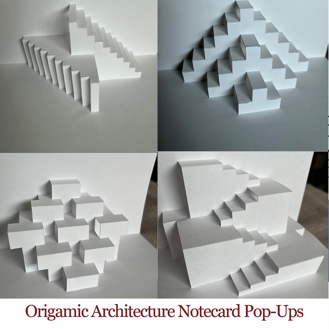 Origamic Architecture Pop up Notecards - Etsy