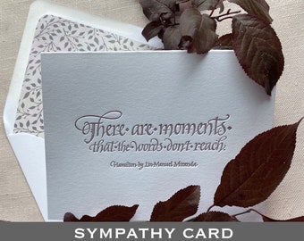 Sympathy Card in Calligraphy by Larry Orlando - Etsy