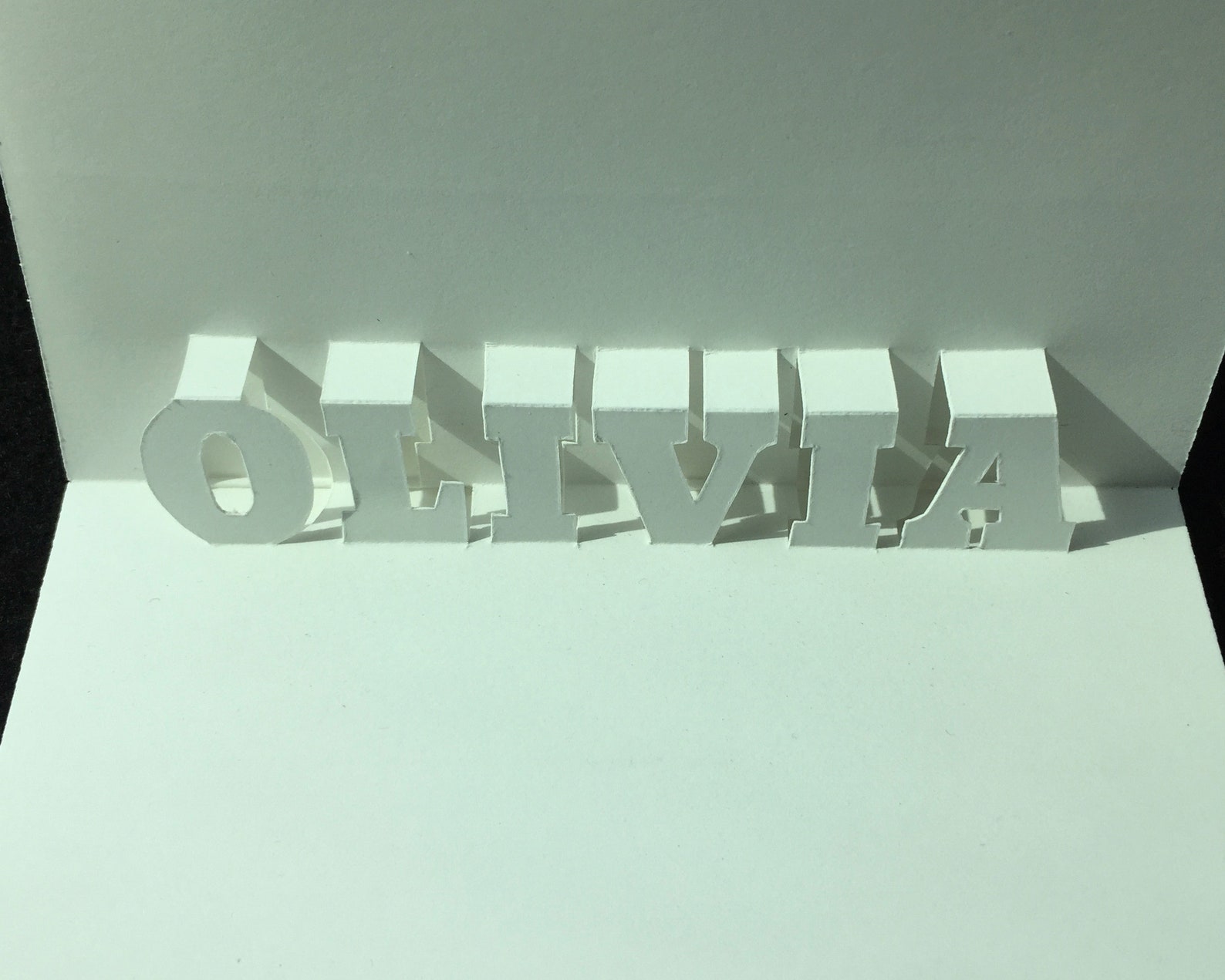 Pop up Personalized Name Cards - Etsy