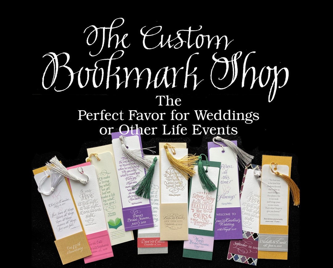 Custom Bookmarks for All Important Life Events - Etsy