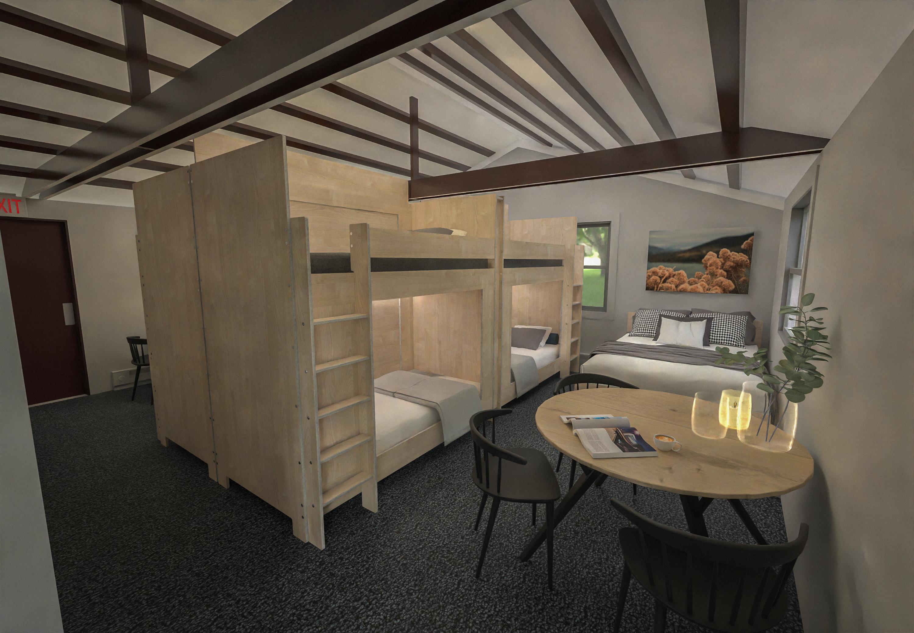 Hostel Lodge Privacy Adult Bunk Beds, Interior Design Package ...