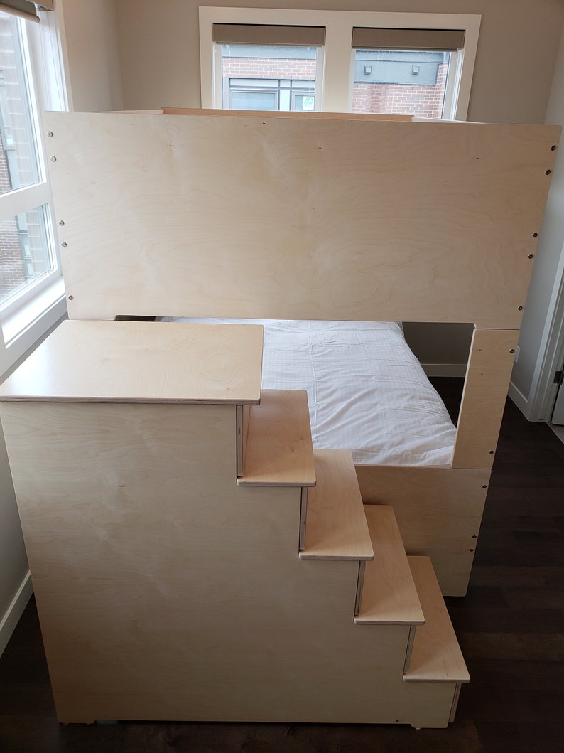 West Coast Queen Bunk Bed / separates into 2 queen beds | Etsy