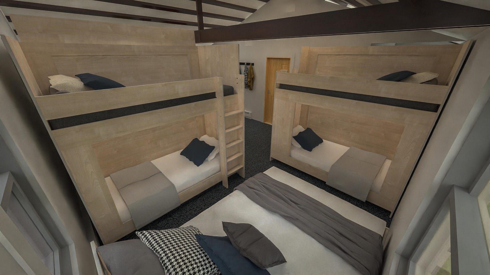 Hostel Lodge Privacy Adult Bunk Beds, Interior Design Package ...