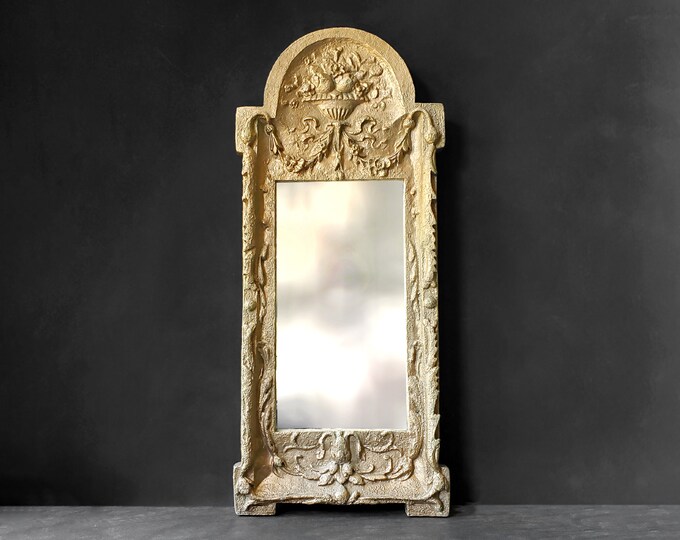 Gold Accent Mirror - Grecian Scroll Mirror - Vintage - Etsy