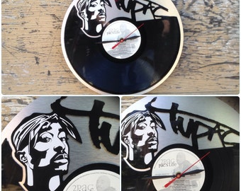 Re-purposed Recycled Vinyl Record LP Clock. | Etsy