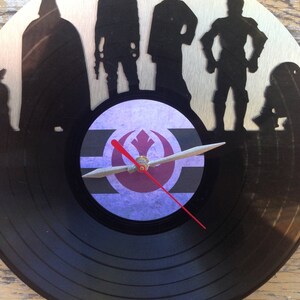 Re-purposed, Recycled Vinyl Record - Star Wars Vinyl Clock - Etsy
