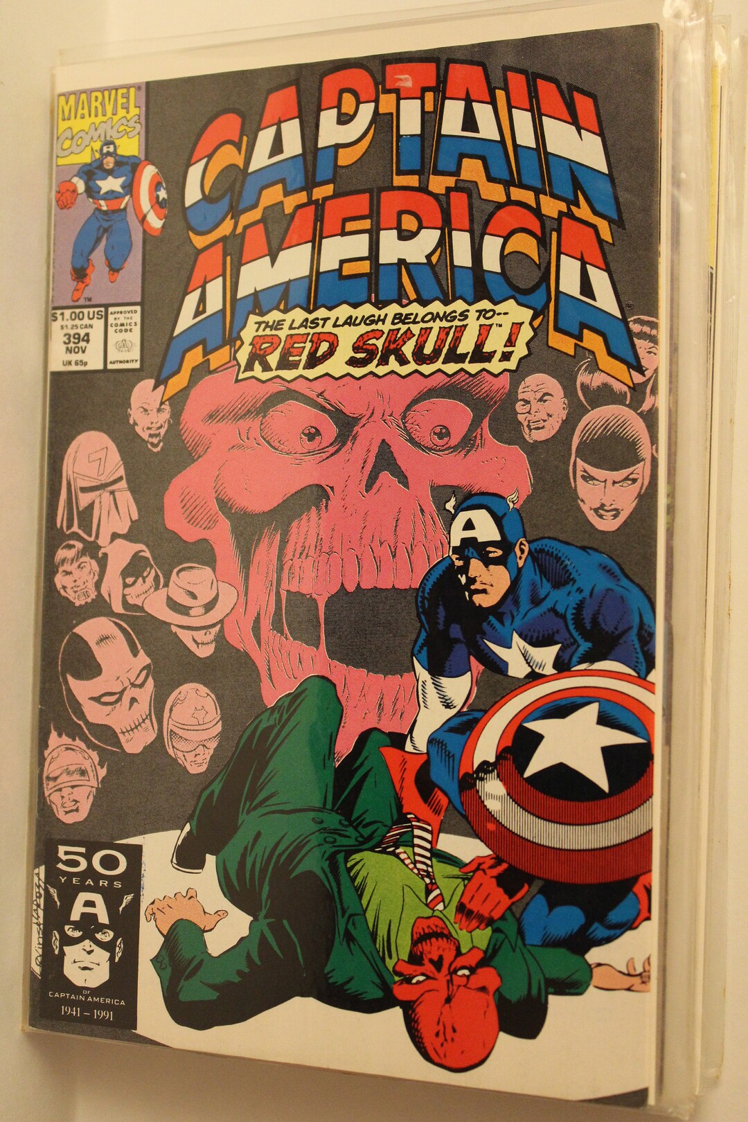 Captain America Comic Books - Lot of Four - #394, 395, 396 & 397 ...