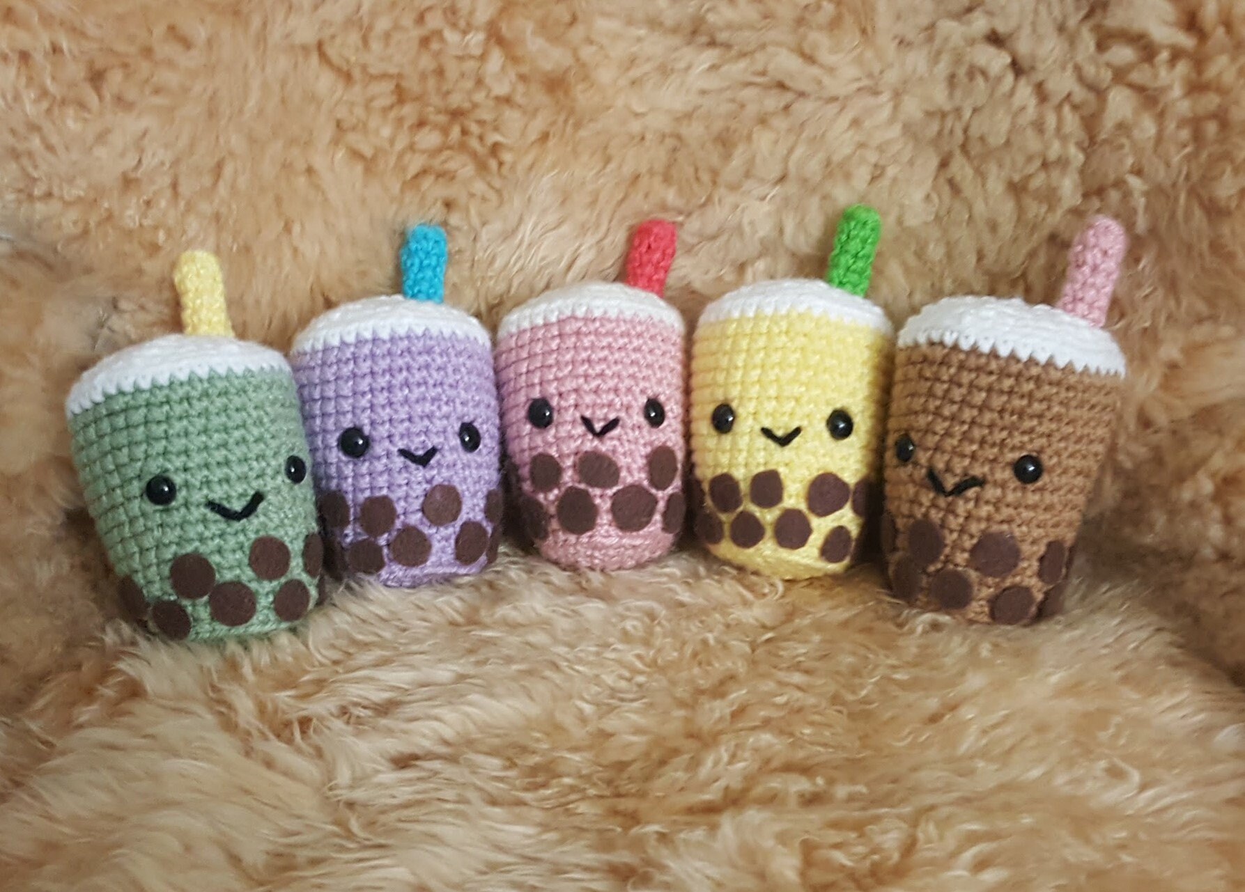 PATTERN: Amigurumi Crochet Pattern Pearl the Boba Milk Tea | Etsy