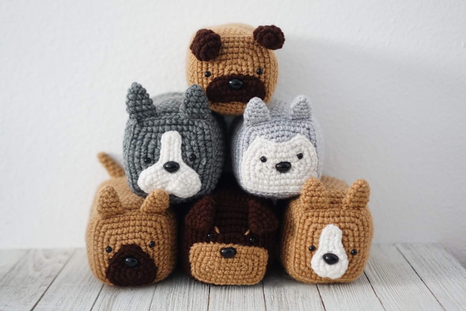 PATTERN SET: Amigurumi Crochet Pattern Customizable Dog Loaf | Etsy