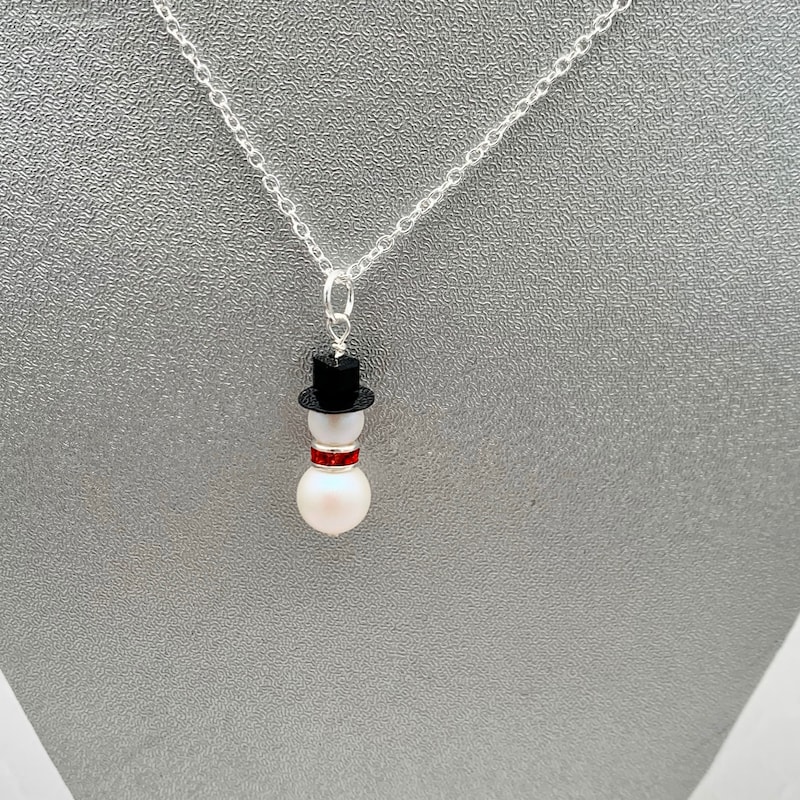 Snowman Necklace - Etsy