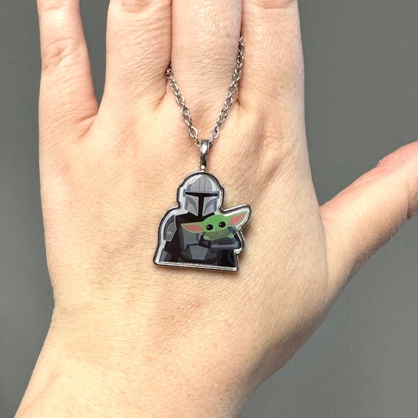 Grogu Necklace - Etsy