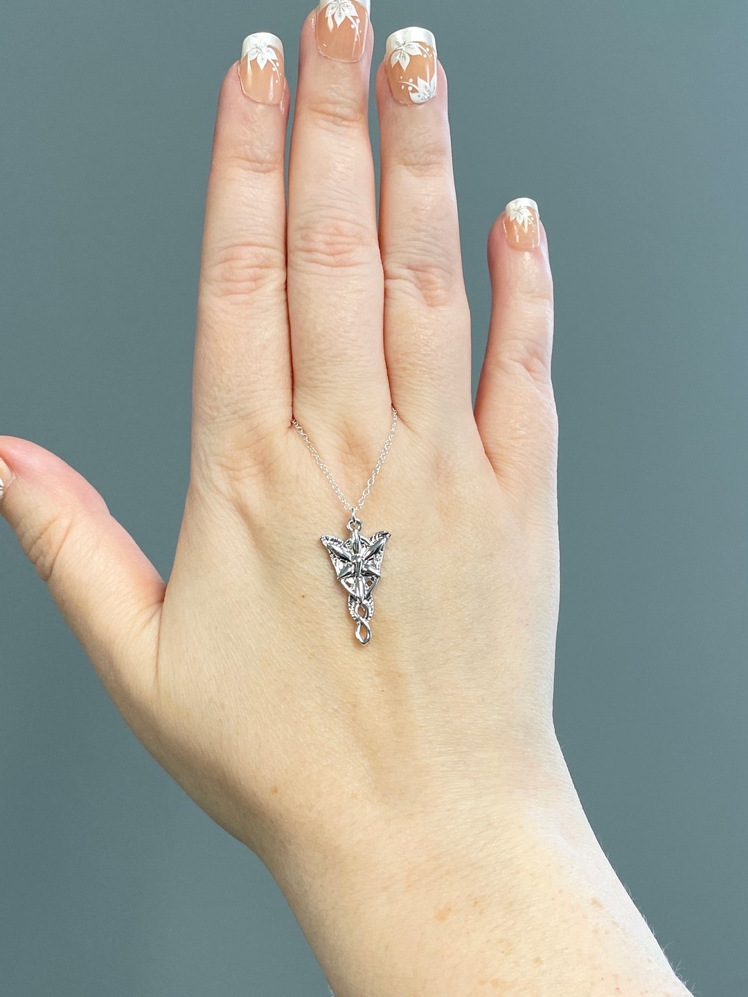 Arwens Evenstar Necklace With Sterling Silver Chain - Etsy