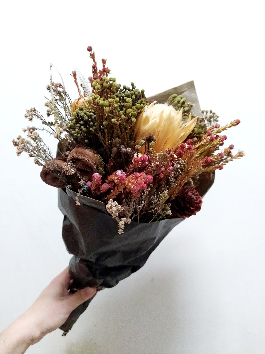 Beautiful Dried Safari Flowers Bouquet Wedding Decoration - Etsy