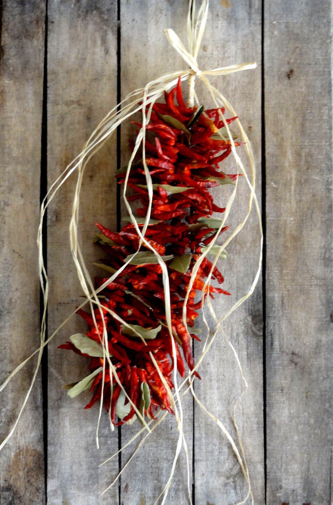 Chilli Peppers Garland - Kitchen Decoration - Etsy