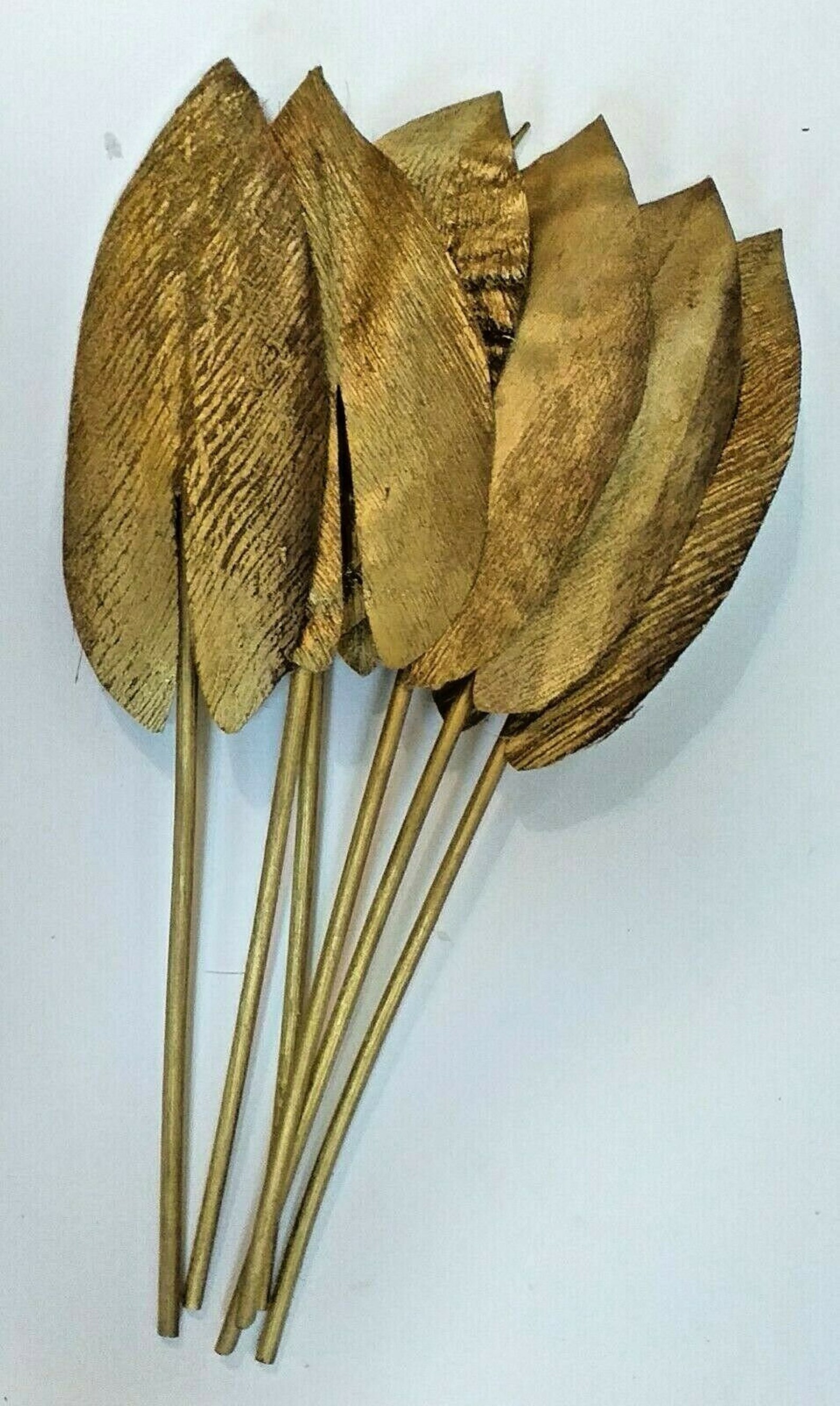 10 X Dried Coco Leaves Golden Color Exotic Decoration - Etsy