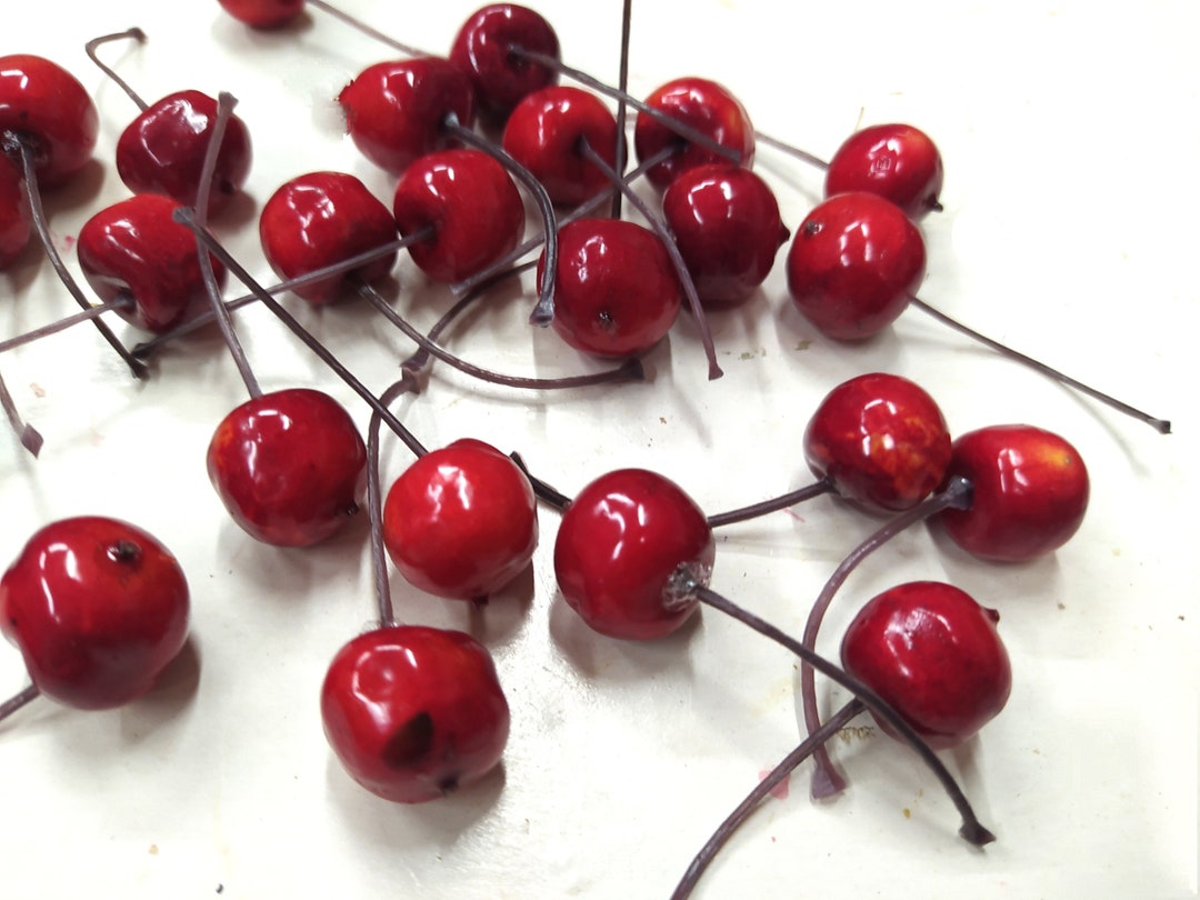 Artificial Cherries - Faux Cherries Decor - for Crafts - Wreaths ...