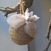 4 X Christmas Rope Balls With A White Poinsettia Christmas - Etsy